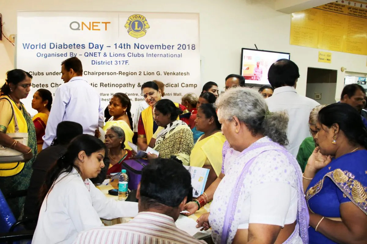 QNet India organized a Free Diabetes Camp with Lions Club on World ...